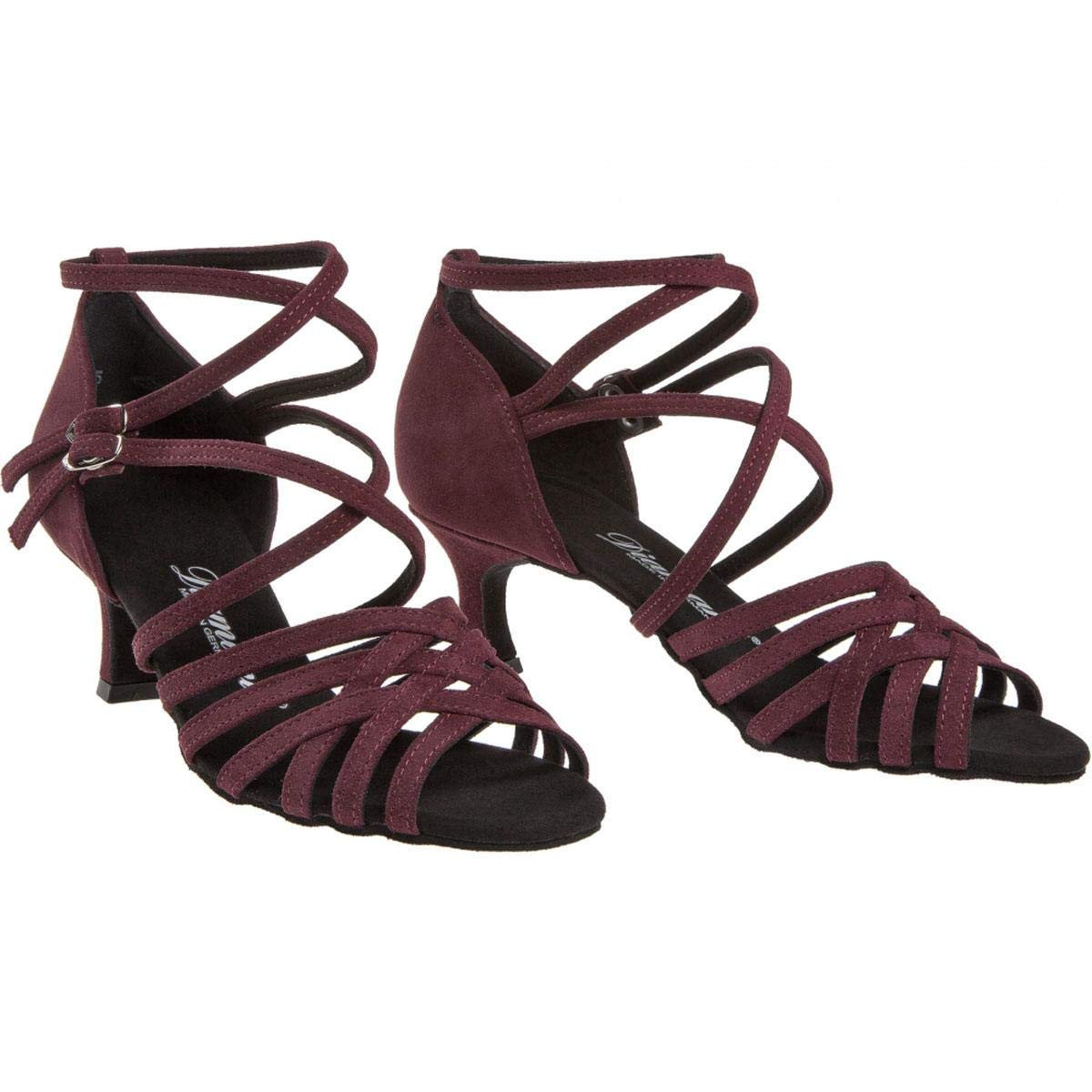 Diamant Ladies Dance Shoes 108-077-132 - Size: UK 5 Bordeaux