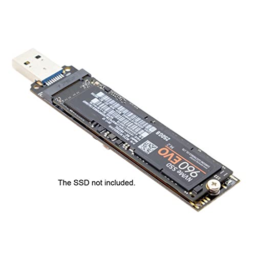 Frobea 1 Set Internal Riser Card 10Gbps USB3.1 Gen 2 for M2 NVMe 2230 2242 2260 2280 SSD