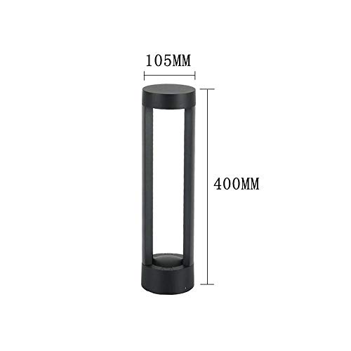 ZZYJYALG Modern Minimalist Lawn Waterproof Column Light Outdoor Aluminum Rust- Proof LED Garden Light Garden Villa Landscape Pillar Light Home Garden Post Lantern