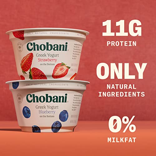 Chobani® Non-Fat Greek Yogurt Raspberry on the Bottom 5.3oz