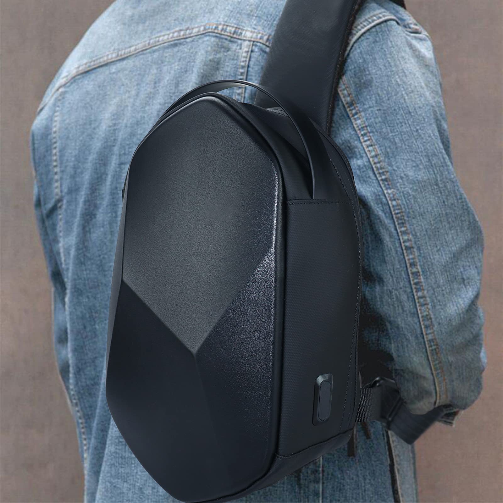 Carrying Case for Oculus Quest 2, Hard Chest Shoulder Backpack for Oculus Quest 2 VR Headset and Controllers Accessories Protective Crossbody Shoulder Chest Backpack Fit for Elite Strap
