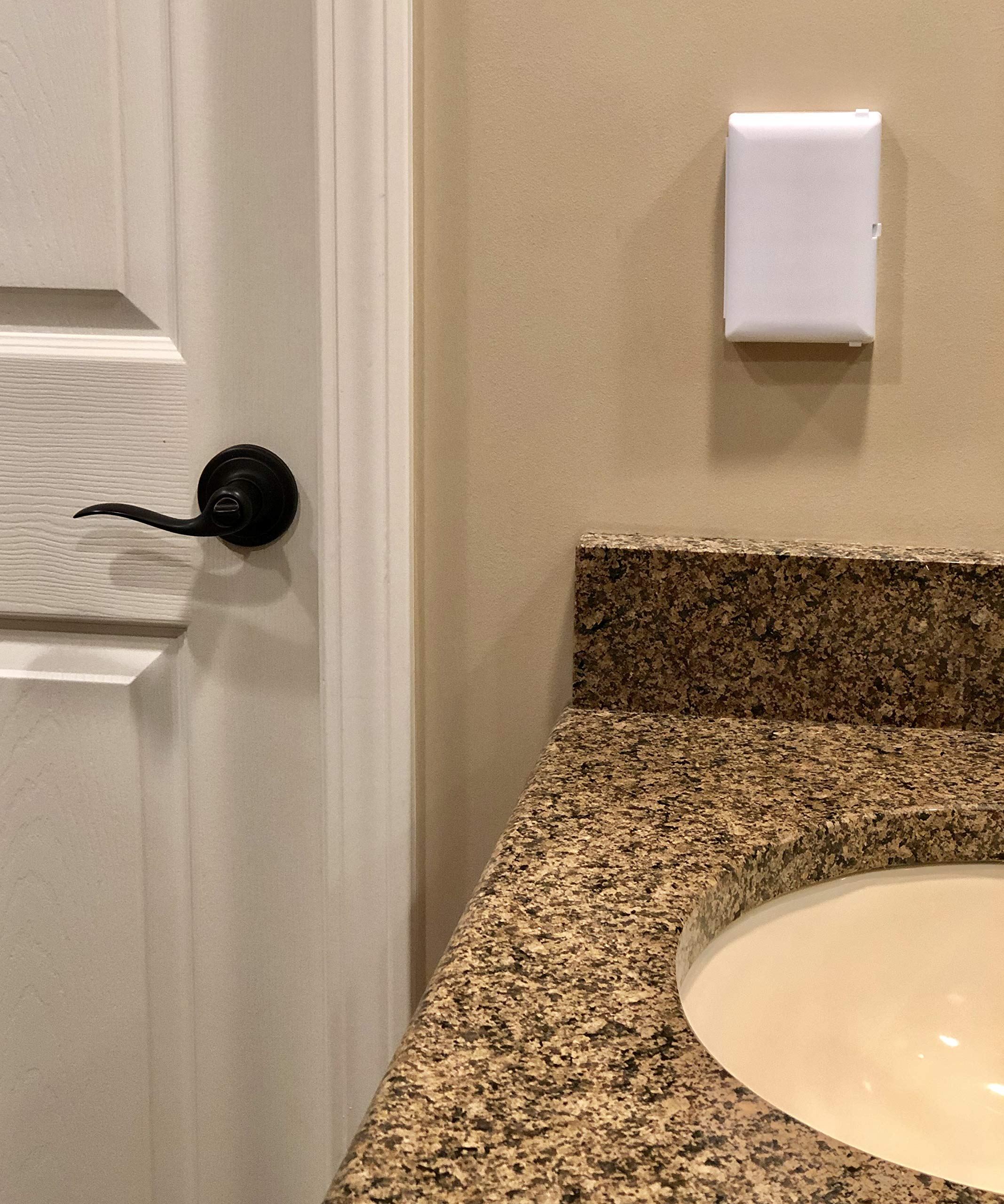 Child Be Safe Baby Toddler Pet Resistant Electrical Safety Cover Guard Home and Business for Decora Leviton Legrand Modern Wide Rocker Light Switch (1 Count, White)