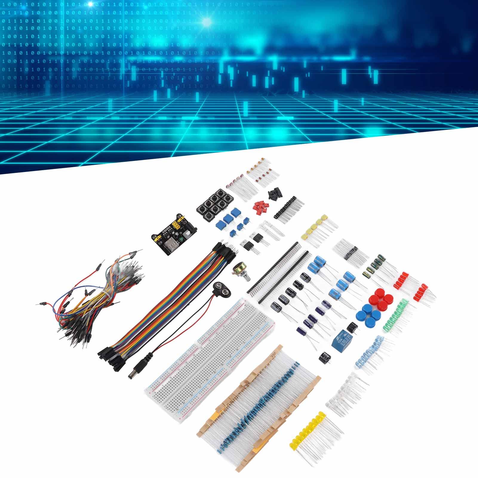 Electronics Component Assortment, Electronics Component Kit Complete for Programming Experiments