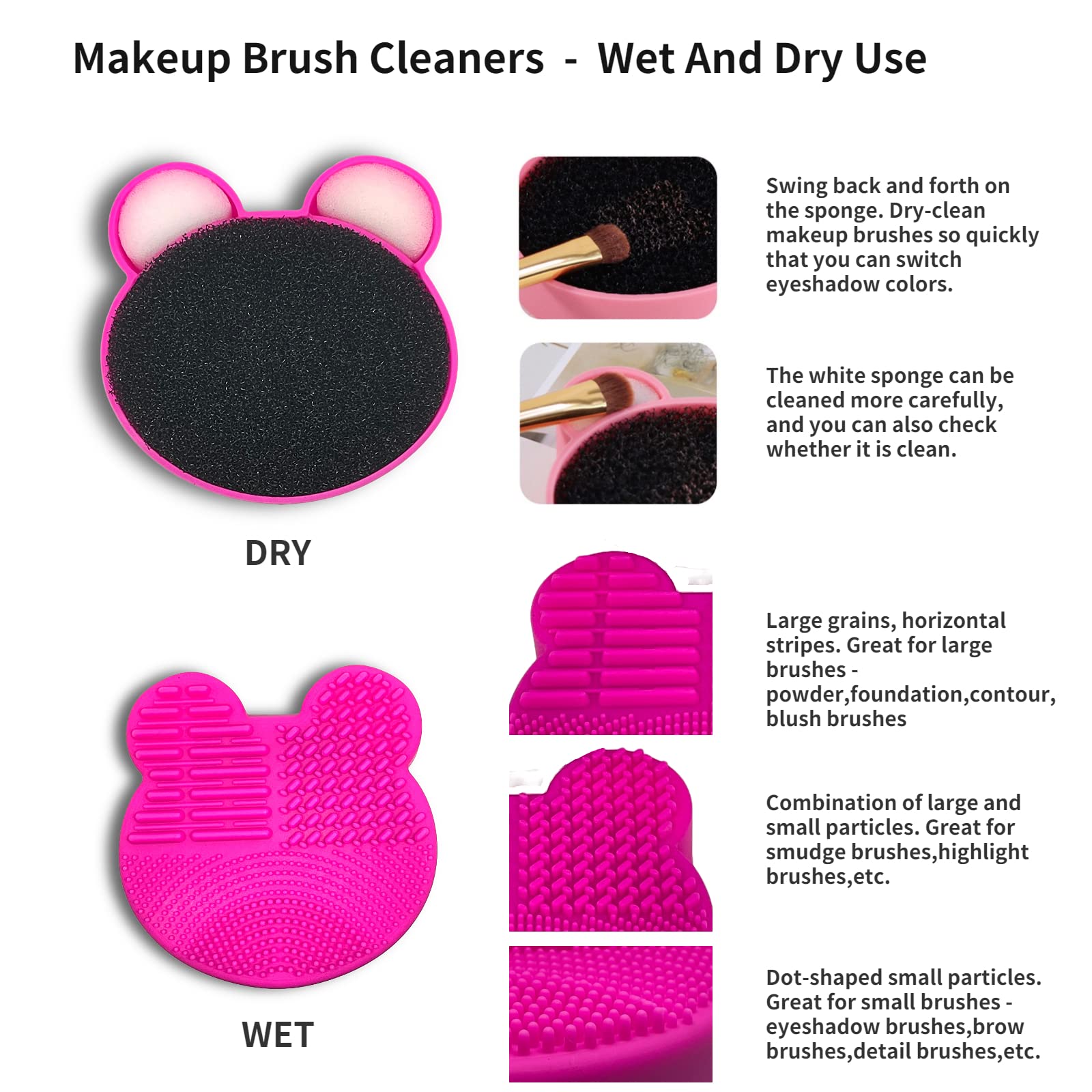 Docolor 20pcs Makeup Set, Makeup Brushes Foundation Brush Makeup Sponges Makeup Color Switch Eyebrow Tool