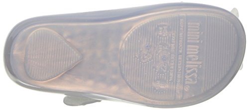 Mini Melissa Girls' Mini Ultragirl Fly Mary Jane Flat, Silver Pearl, 5 Regular US Toddler