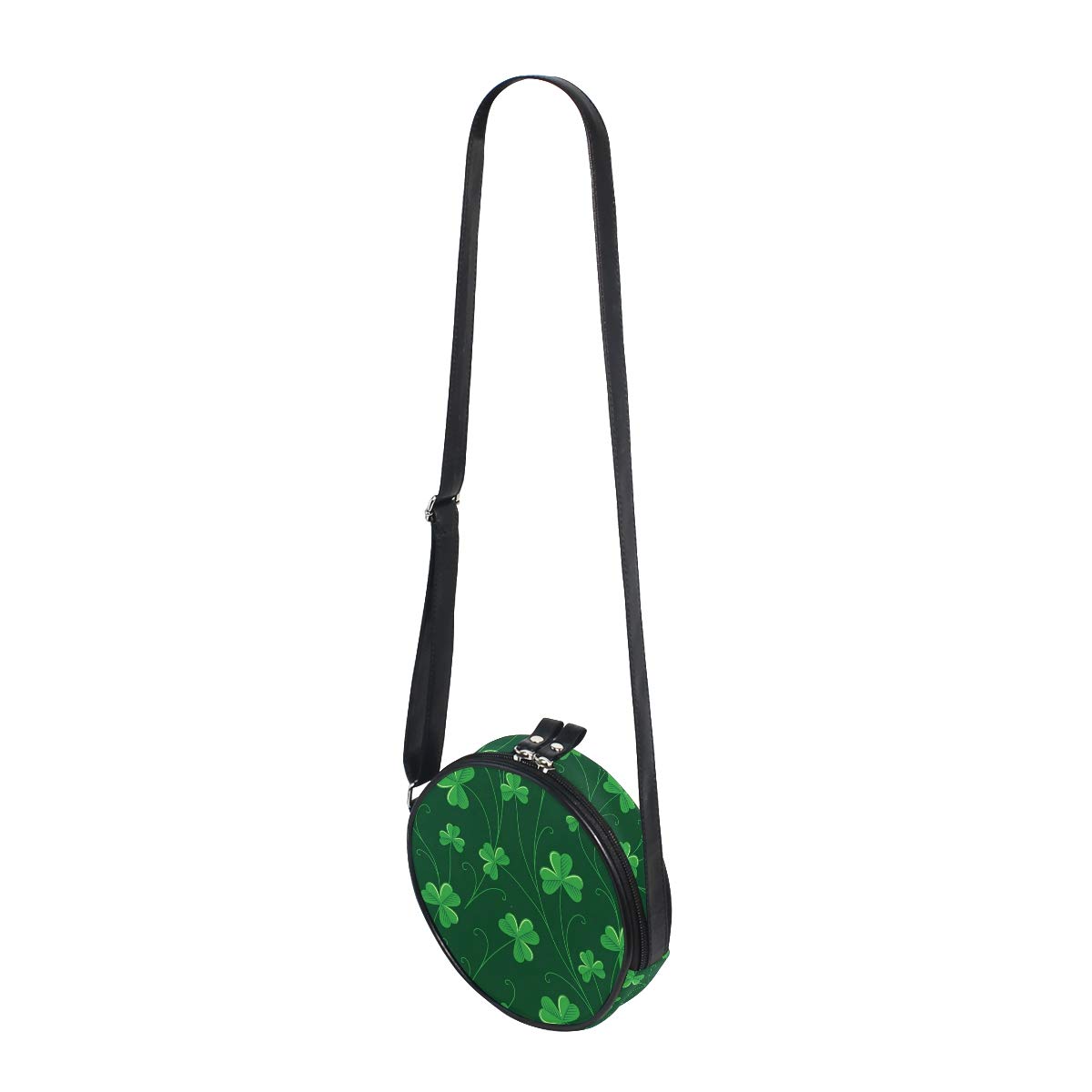Purse Round Crossbody Bag for Women St Patrick's Day Shamrock Circle Purse Clutch