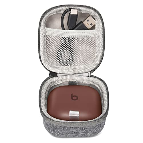 Hard Carrying Case for Beats Fit Pro x Kim Kardashian, EVA Storage Bag Compatible with Apple Beats Fit Pro Wireless Bluetooth Earbud Travel Box -Only Case (Grey)