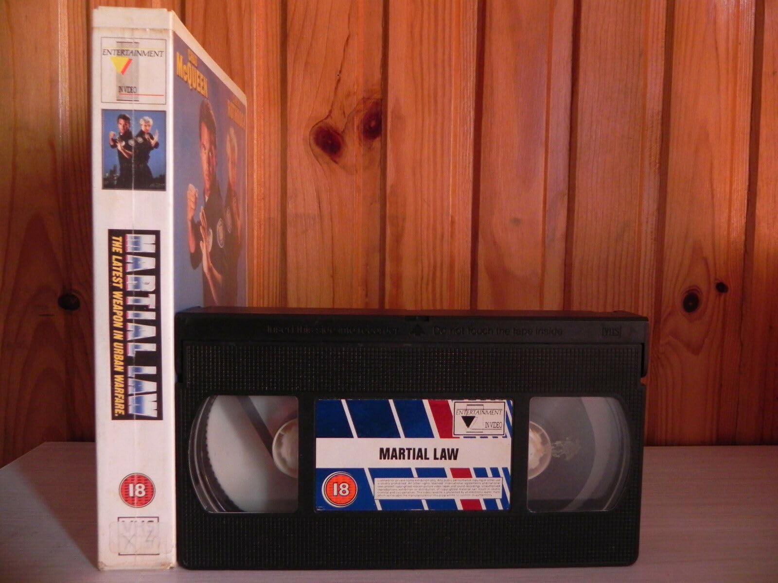 Martial Law - Cynthia Rothrock/Carradine - Dim Mak Gcrime - Big Ex-Rental - VHS