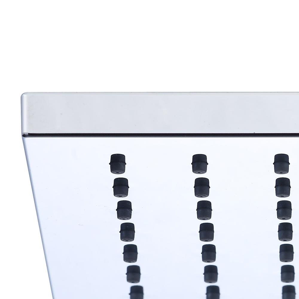 Modern 1-Spray 8 in. Square Raincan Fixed Shower Head in Chrome