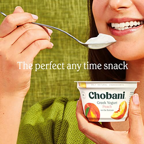ChobaniĀ® Non-Fat Greek Yogurt Peach on the Bottom 5.3oz