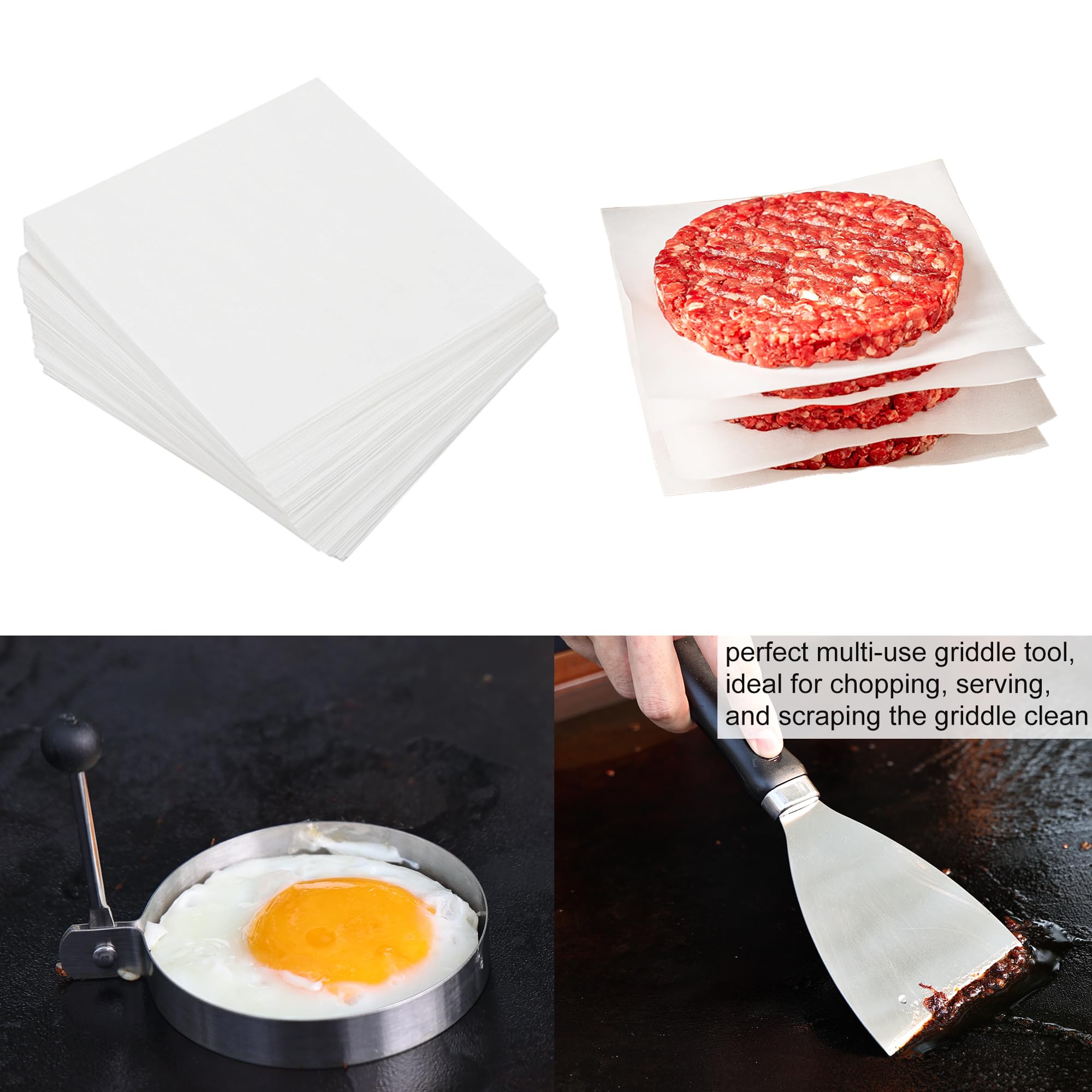 DY DECENT FAMILY Griddle Accessories Kit, 11PCS Flat Top Grill Accessories Set for Blackstone, Griddle Accessories Set with Basting Cover, Spatula, Scraper, Burger Press, Patty Paper