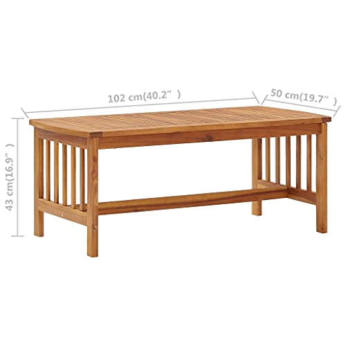 MBFLUUML Patio Dining Sets, Outdoor Patio Furniture, 2 Piece Patio Lounge Set Solid Acacia Wood Suitable for Patio, Porch, Backyard, Balcony.