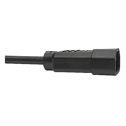 Tripp Lite Standard Computer Power Cord 10A, 18AWG (IEC-320-C14 to NEMA 5-15R) 1-ft.(P002-001-10A) Black