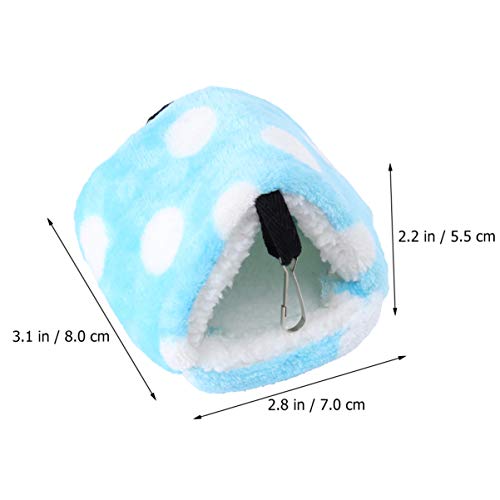 iplusmile 2pcs for Pig Bed Chinchilla Hammock, Xsblue Ferret Beds Plush Blue,Size Animals Blue Be Fleece Hanging Small and Mice Nest Soft - Hideaway Cotton L Bed, Hideout Hideout, Sleeping