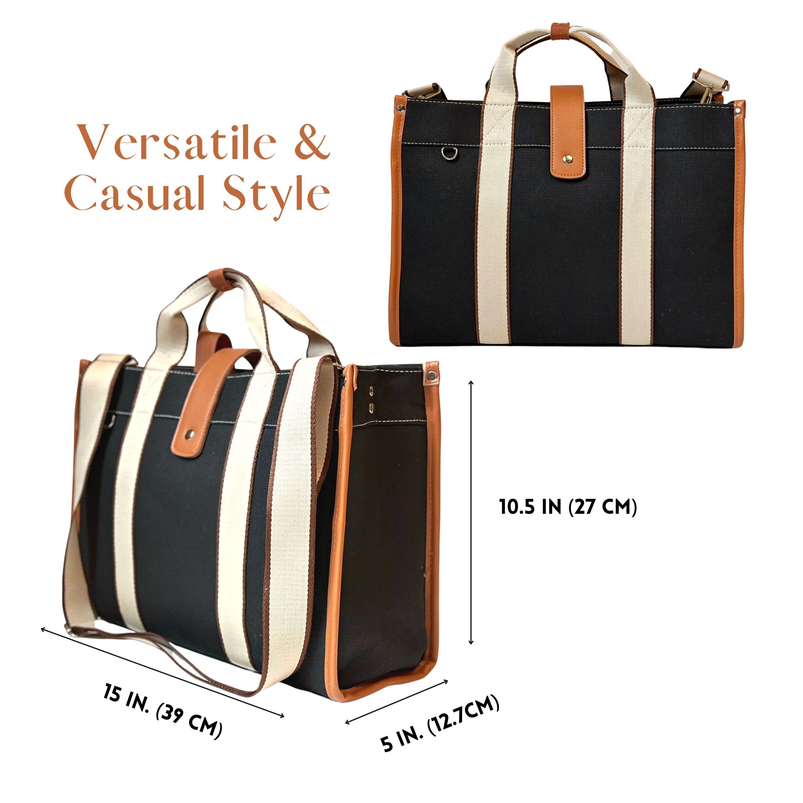 Diaper Tote Bag Messenger Style (Black)