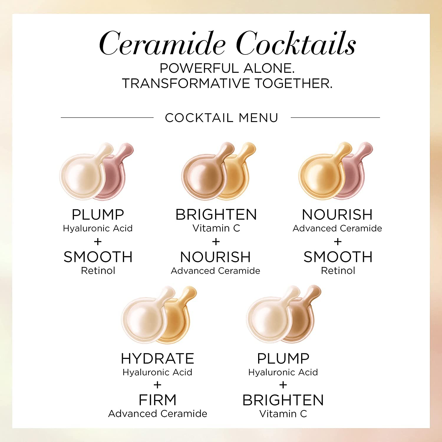 Elizabeth Arden Smooth & Plump Bundle, Retinol & Hyaluronic Acid Serum Ceramide Skincare Capsules