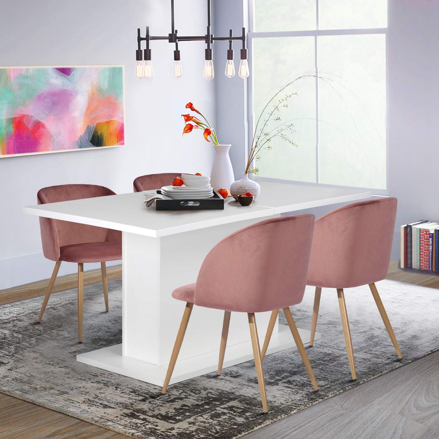 CozyCasa Worm & Caterpillar Killer Insecticide/Pesticide Spaces for Kitchen Restaurant Home Office White Meeting Table, Seat for 4-8, Only Table Included 100pack