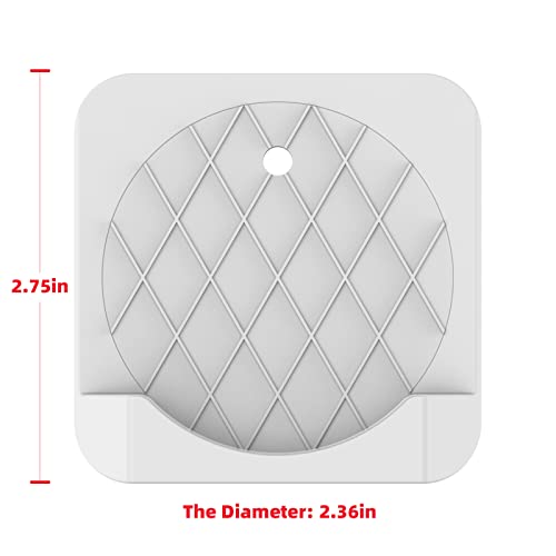 Shower Rod Holders for Wall, Adhesive Shower Curtain Rod Holder No Drilling, 2 Pack Waterproof Shower Rod Mount Retainer for Wall