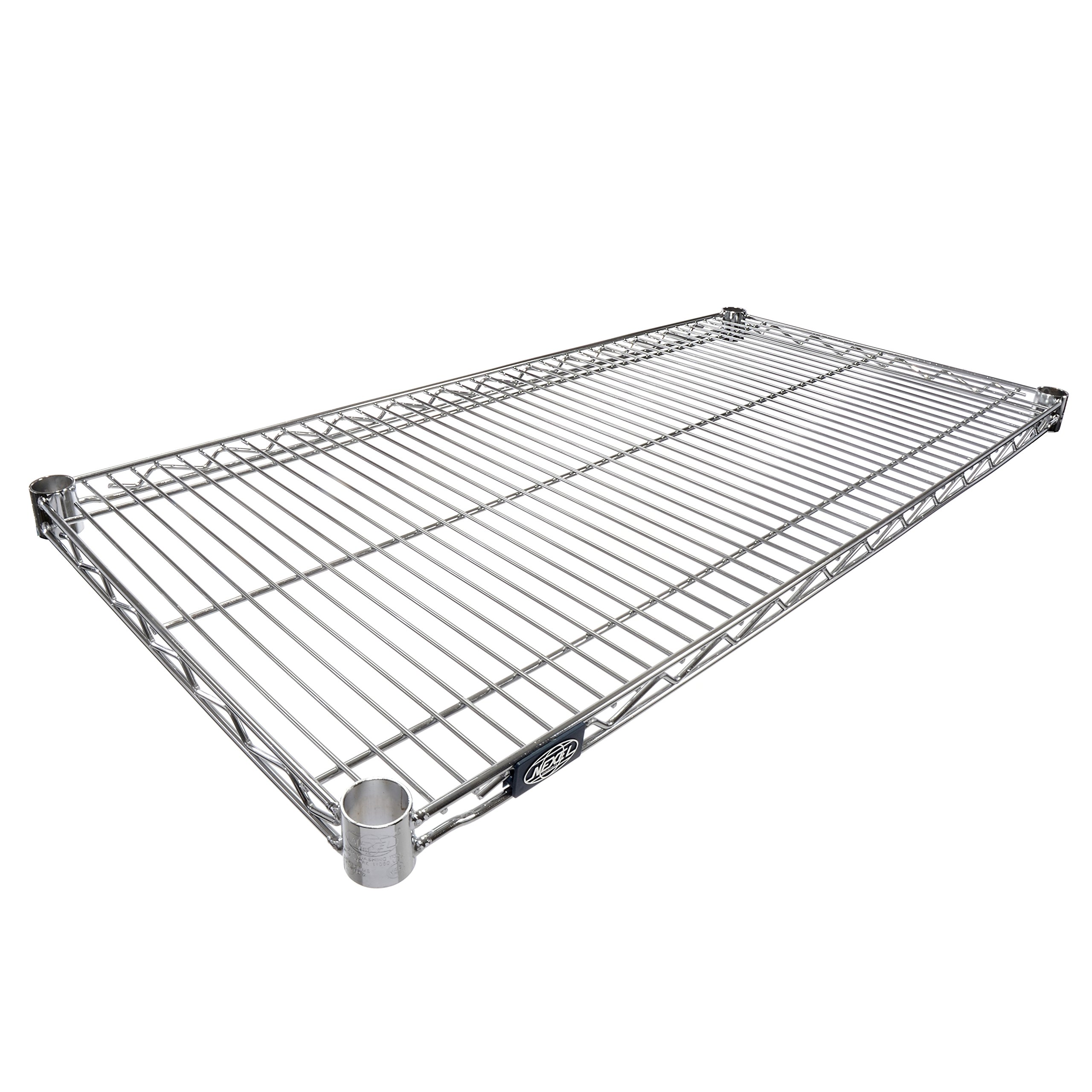 Nexel Additional Wire Shelf for Wire Shelving Units, 600-800 lb Capacity, 14"W x 36"L, Chrome Finish