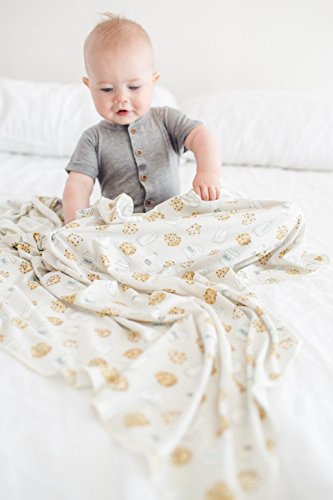 Copper Pearl Large Premium Knit Baby Swaddle Receiving Blanket Chip