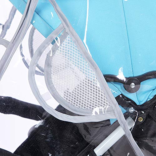 DecentGadget Baby Universal Stroller Rain Cover Travel Weather Shield Protection from Rain Wind Snow Dust Insects