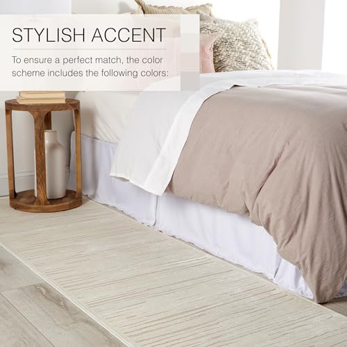 Jaipur Living Soft 8x8 Square Area Rug, Abstract, White/Ivory