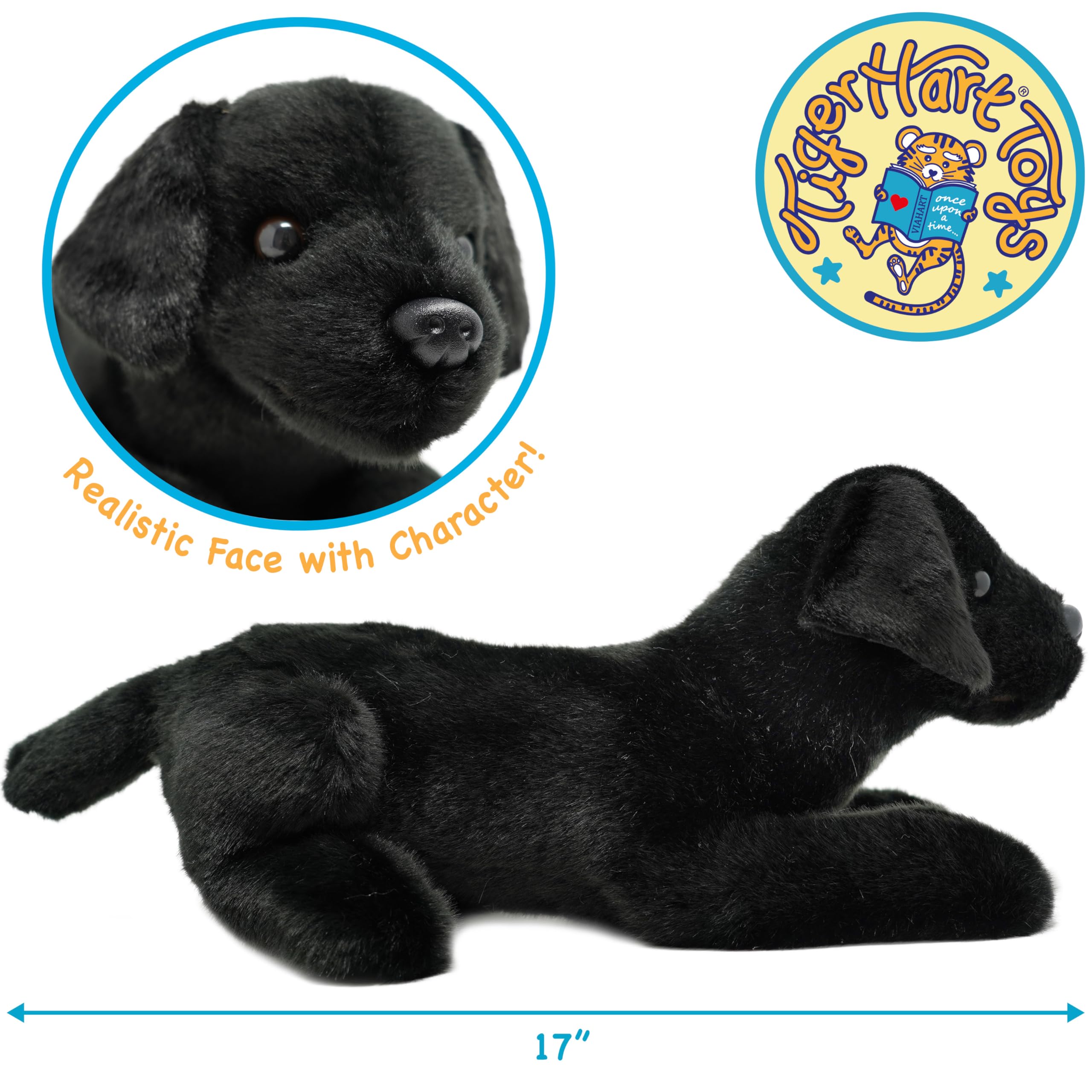 TigerHart Blythe The Black Lab - 12 Inch Stuffed Animal Plush