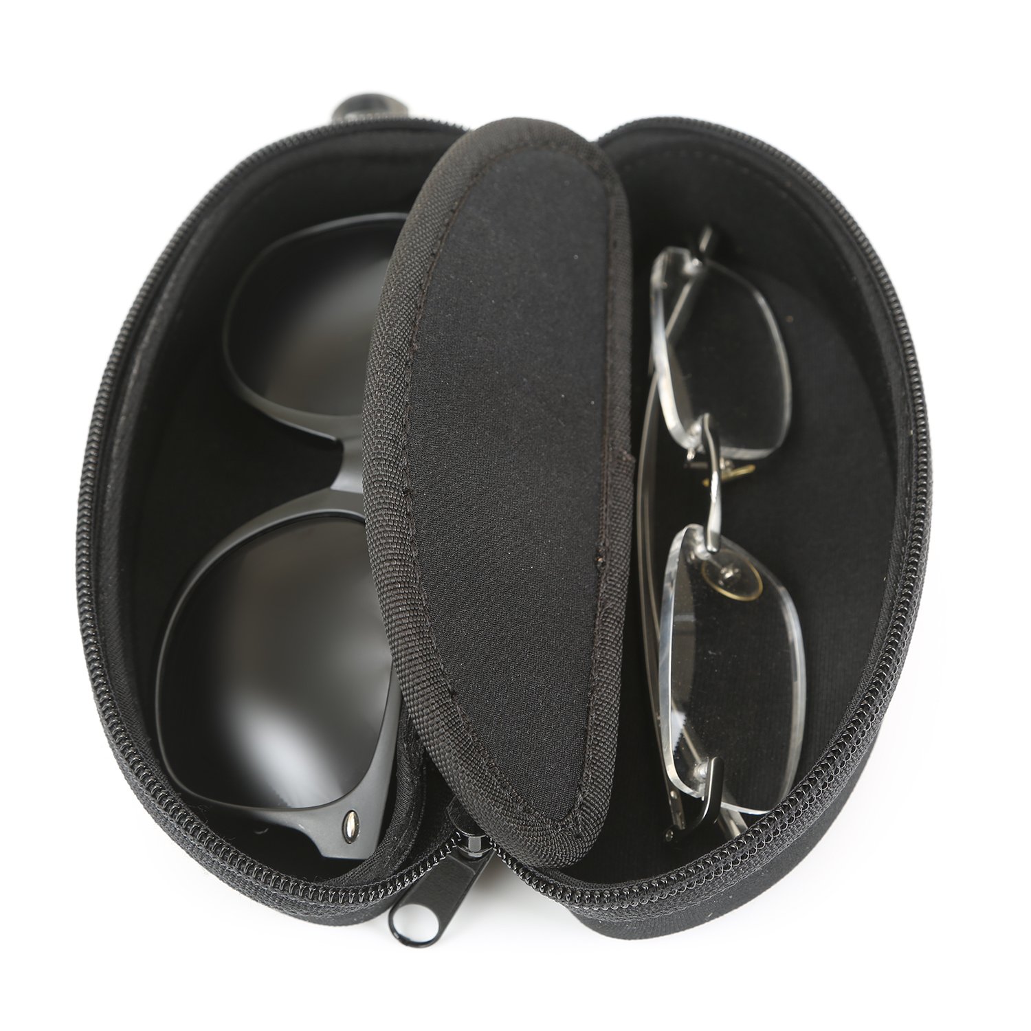 Surf To Summit Molded Foam Sunglasses Case Double Eyeglass Reading Glasses Case Portable Bag Travel Case Portable Travel Zipper Eyeglasses Case