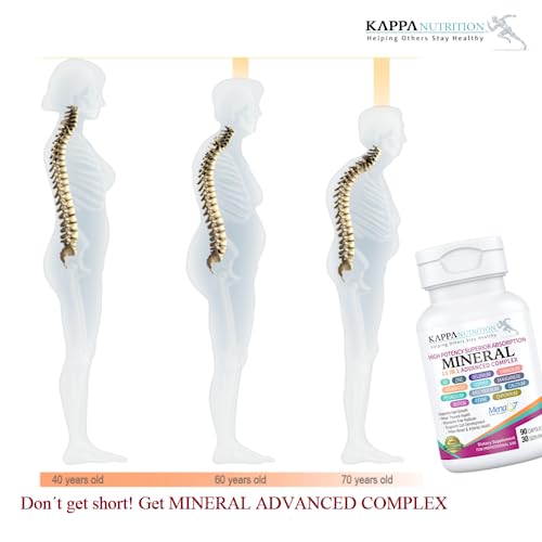 KAPPA NUTRITION (90 Capsules),Vitamin K2, Vitamin D3, Zinc, Selenium, Vanadium, Copper, Manganese, Potassium, Molybdenum, Calcium, Chromium, Iodine, Boron, Mineral 13 in 1 Advanced Complex, from