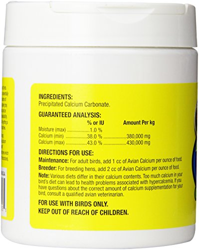 Zoo Med Avian Calcium Bird Food, Black, 8 Ounce (Pack of 1)