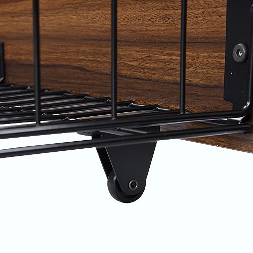 HAUSHECK Queen Size Bed Frame, Queen Platform Bed w/ 4 Large Storage Drawers on Wheels, Metal Bedframe No Box Spring Needed w/Strong Metal Slat Support Mattress Foundation for Kids, Teen & Adults