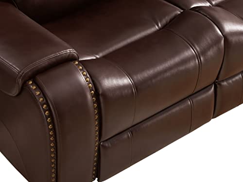 Signature Design by Ashley Latimer Power Reclining Sofa with Adjustable Headrest, Brown