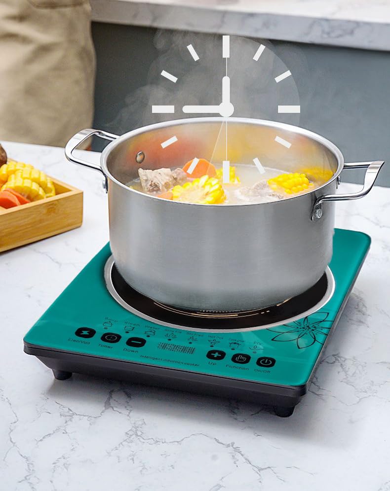 TYEMUI Induction Cooktop Hot Plates for Cooking Electric Single Burner Stove Portable Induction Cooktop with Fast Heating Mode