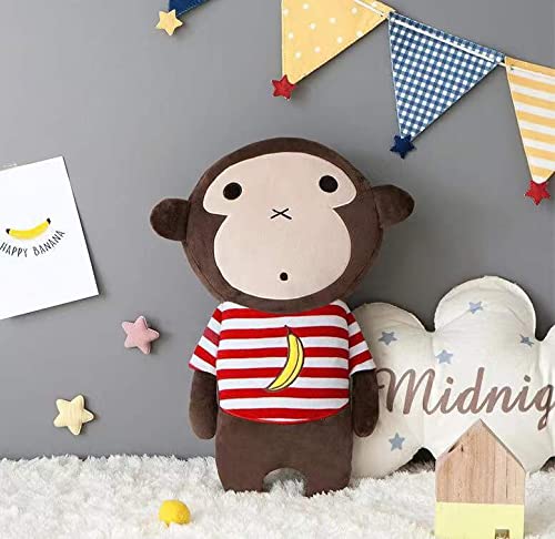 Miula Minishop Cute Monkey Doll Car Seat Belt Pillow for Kids Seat Strap Belt Cushion Support Neck for Kids Children, Adjustable Pillow Pad Vehicle Car Safety Belt Seat …