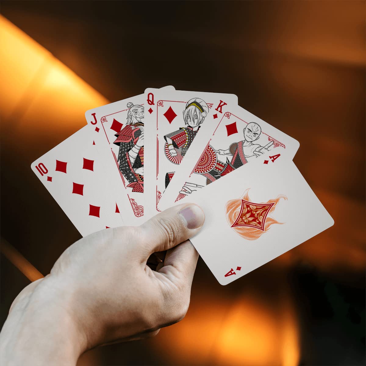 DomingosStore Airbender Deck Playing Card Themed Playing Cards for Teens Couples Adults Decorative Board Beach Cruise Camping Accessories Must Have Holiday Essentials Fancy Cool Unique Design