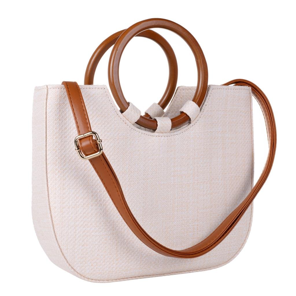 QZUnique Women's Summer Straw Shoulder Bag Lining Handbag Big Capacity Handmade Rattan Handwoven Tote Bag Purse