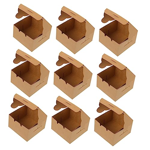 MUSISALY 30pcs Packaging Boxes Cake Box Christmas Dessert Cake Window Box Macaron Container Lip Gloss Container Mini Paper Cups Mini Cake Boxes Baking Cake Box Pastry Packaging Box Biscuit