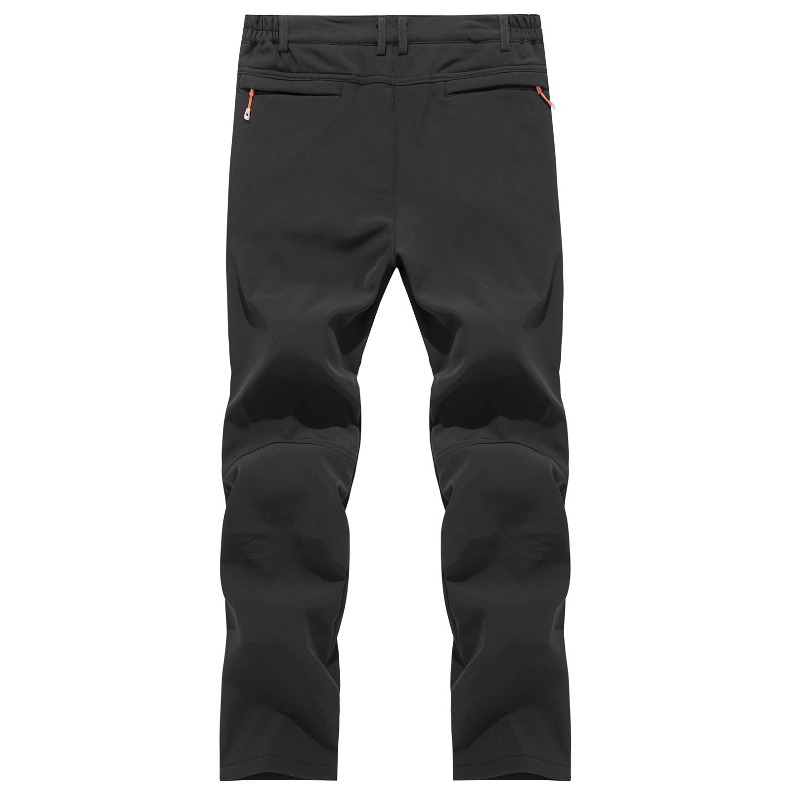 CARWORNIC Men's Snow Ski Pants Waterproof Softshell Fleece Lined Outdoor Hiking Snowboard Pants with Ankle Zipper