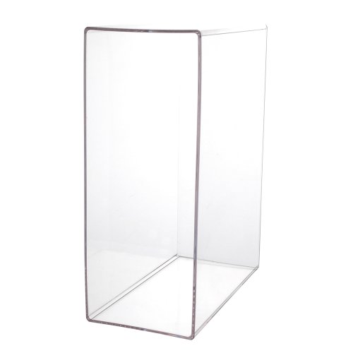 U.S. Acrylic, Inc. Clear Plastic Magazine Holder, 4.88Lx8.88Wx11.88H
