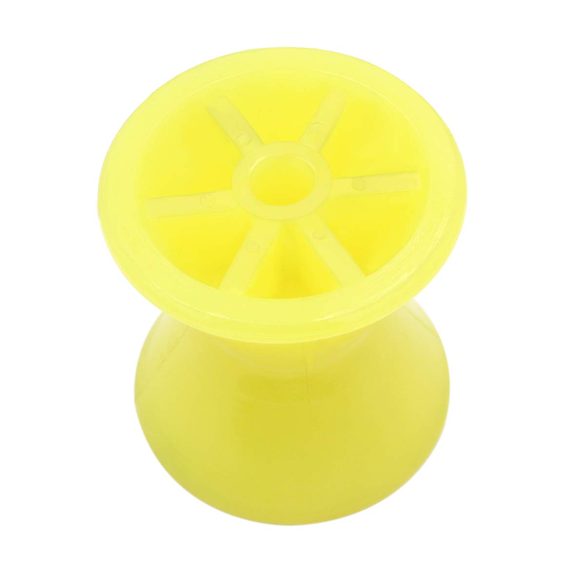 CM Boat Trailer Yellow Poly Bow Roller 3" Fits 1/2" Shaft for Amber