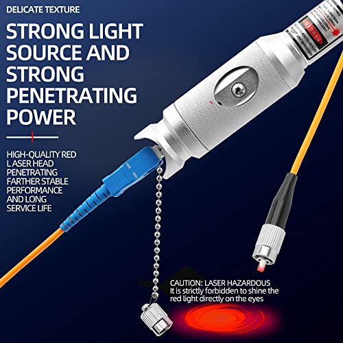 Fiber Optic Cable Tester 10KM Visual Fault Locator Fiber Fault Locator Tracker for 2.5mm Universal Connector