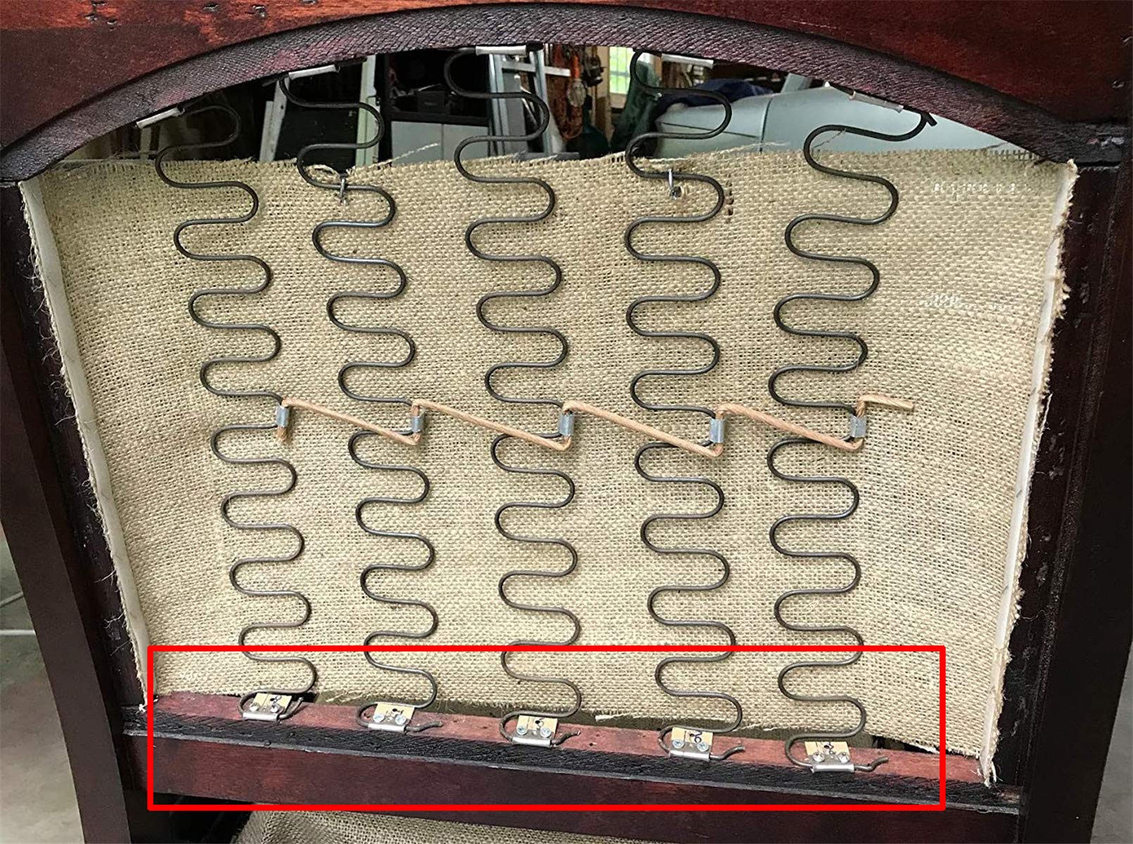 Czsycdsf 50 Pcs Sofa Spring Repair Clips S Clip with Plastic Wrap for Furniture Chair Couch Sofa Upholstery Spring Replacement Repair