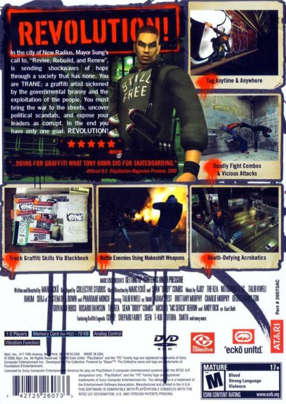 Marc Ecko's Getting Up: Contents Under Pressure - PlayStation 2