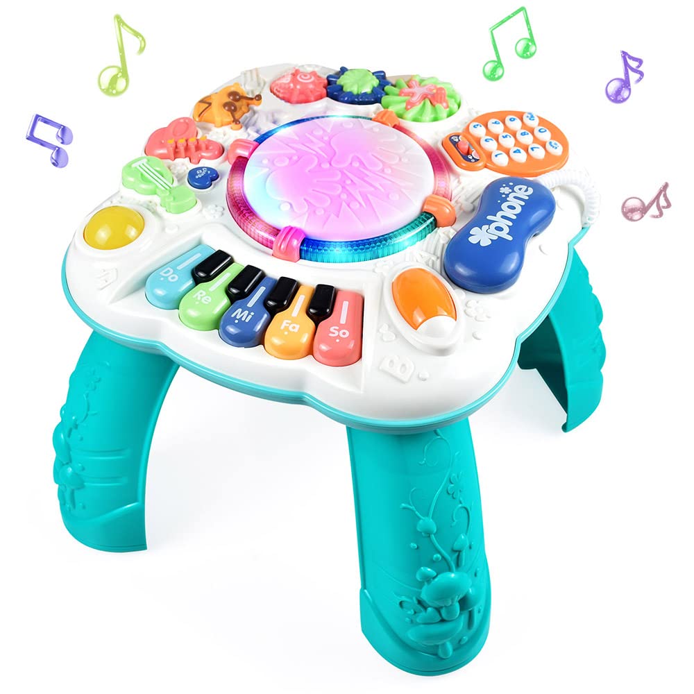 Dahuniu Baby Toy- Engaging Baby Activity Center for 6 12 18 Months Old- Safe, Sturdy, and Fun (11.8 x 11.8 x 12.2 inches)