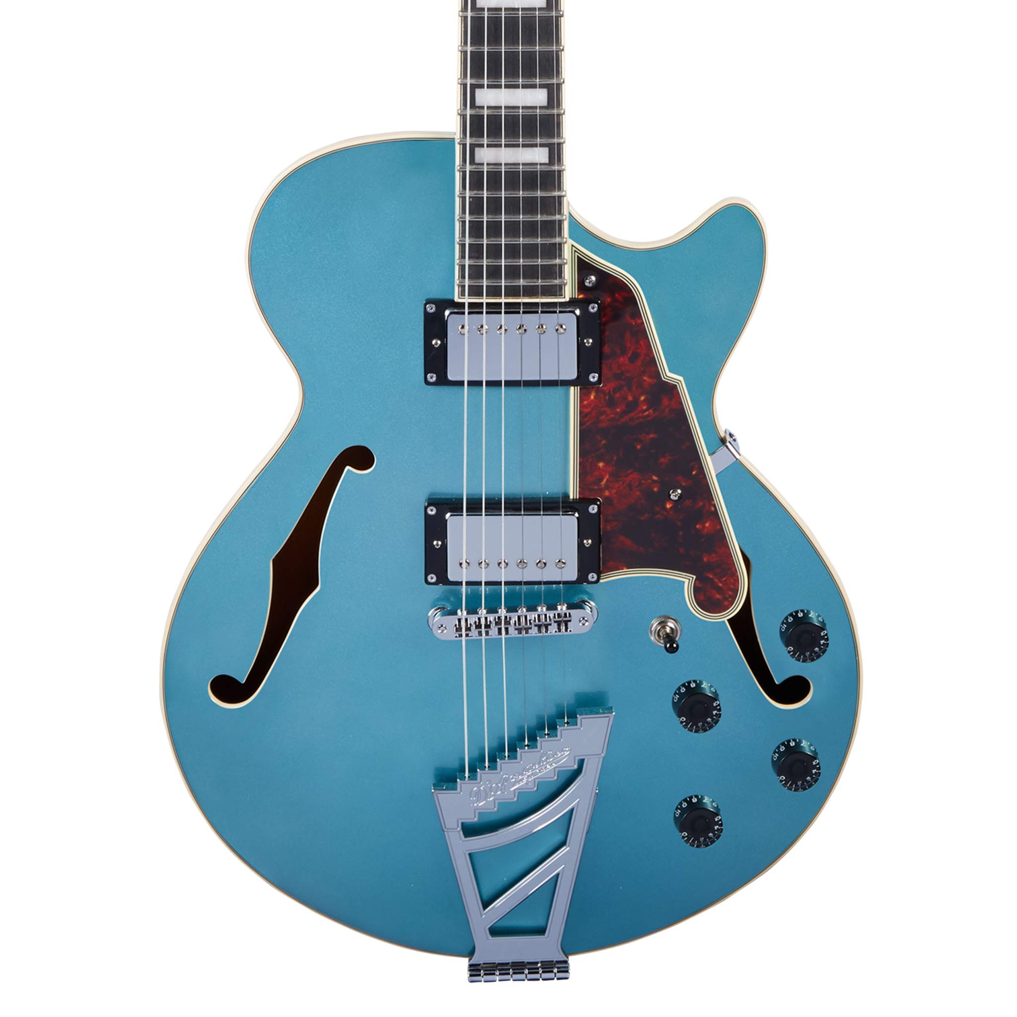 D'Angelico Premier SS Semi-Hollow Electric Guitar w/ Stairstep Tailpiece - Ocean Turquoise