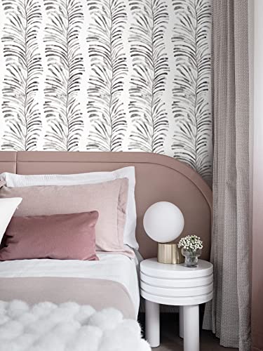 Modern Peel and Stick Wallpaper Boho Contact Paper for Cabinets Brown Wallpaper for Bedroom Self Adhesive Wallpaper Removable Stripe Wall Paper for Nursery Herringbone Shelf Drawer Liner17.3β x 78.7β