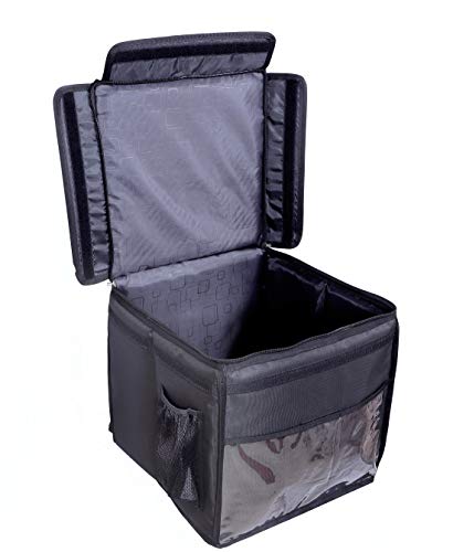 Ultrafine Popular Premium Size Bike pickup single Compartment Insulated Thermal Pizza/Food/Meal/Thalis/Lunch Boxes/Grocery Multipurpose Comfortable Carriage Delivery Backpack Bag, Black