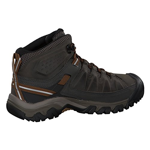 KEEN Men's Targhee 3 Mid Height Waterproof Hiking Boots, Black Olive/Golden Brown, 11.5