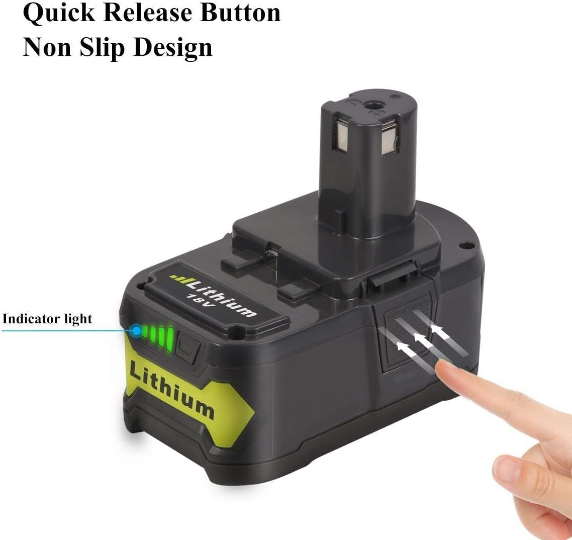 CEENR 18V 6.0Ah P108 Battery for Ryobi One Plus Lithium ion Battery P102 P103 P104 P105 P107 P108 P109 P122 Cordless Power Tools