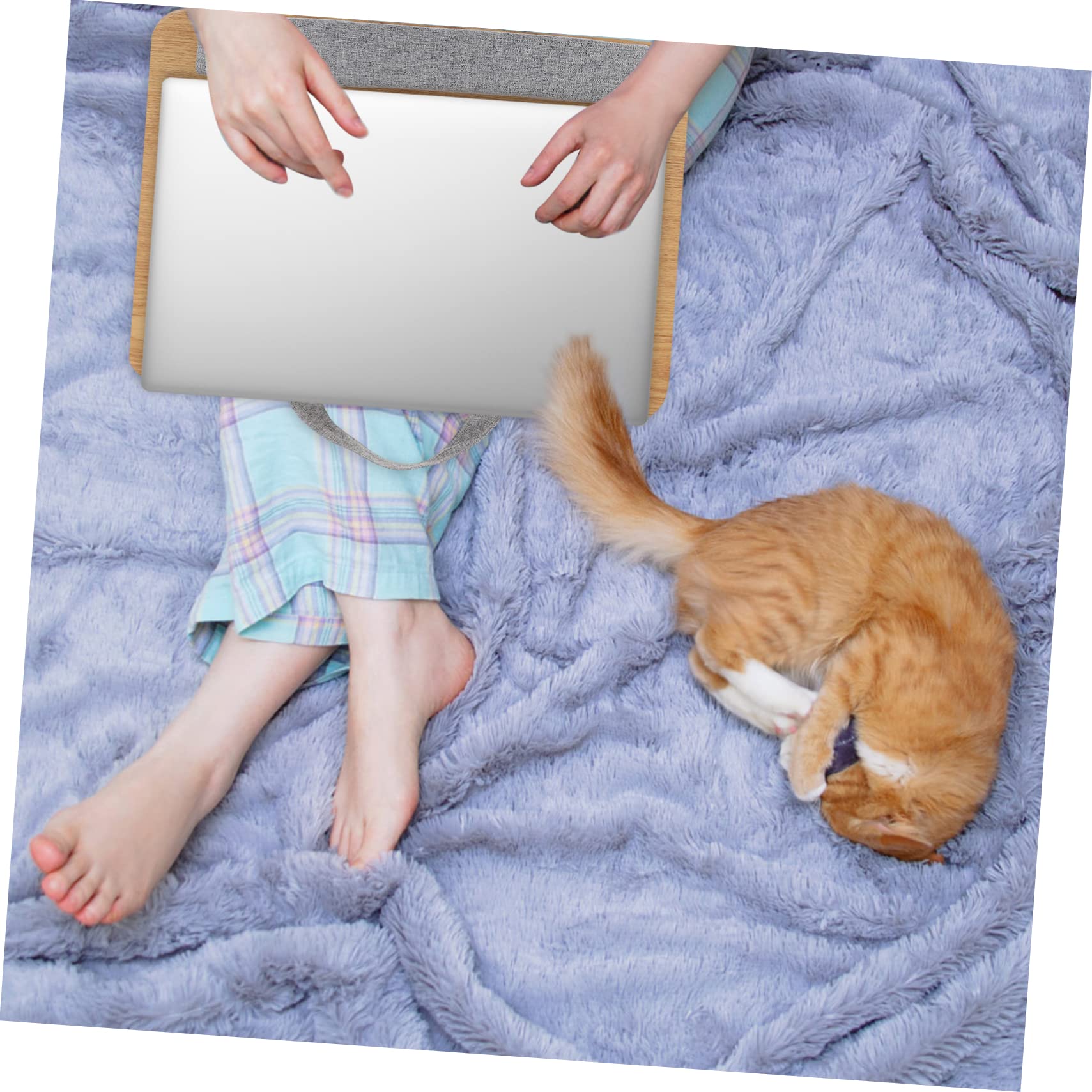 Ciieeo 1pc Laptop Desk Foldable Laptop Bed Table Bed Laptop Table Laptop Cooling Stand Folding Lap Desk Breakfast Food Tray Bed Study Desk Bed Desk Lazy Table Cloth on The Lap Student